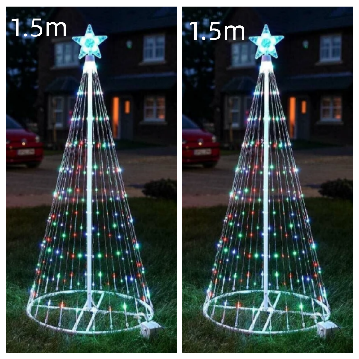 Multi Color LED Animated Outdoor Christmas Tree Lights Christmas Light ...