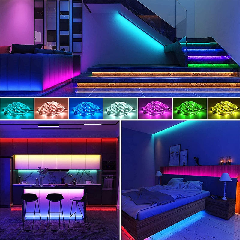 5050 LED Strip Lights Bluetooth USB SMD For Room Decoration TV BackLig ...